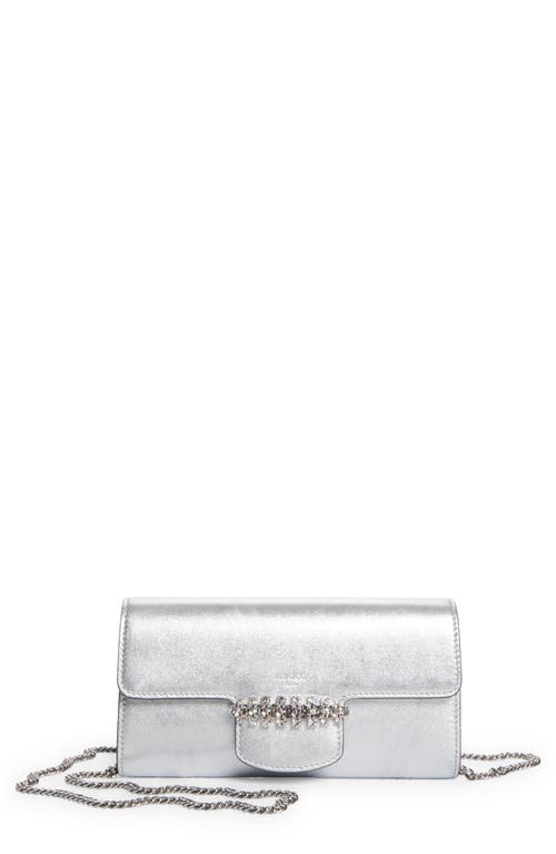 JIMMY CHOO Jimmy Choo Bing Leather Wallet on Chain